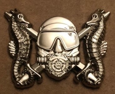 PSD Uniform pin, PSDLogo, Public Safety Diver Pin | Tri-Star Scuba